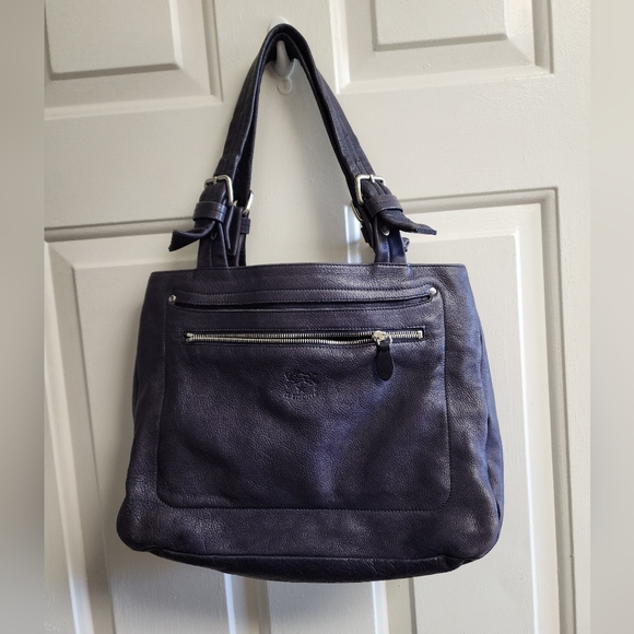 il bisonte | Bags | Il Bisonte Leather Shoulder Bag Purple | Poshmark